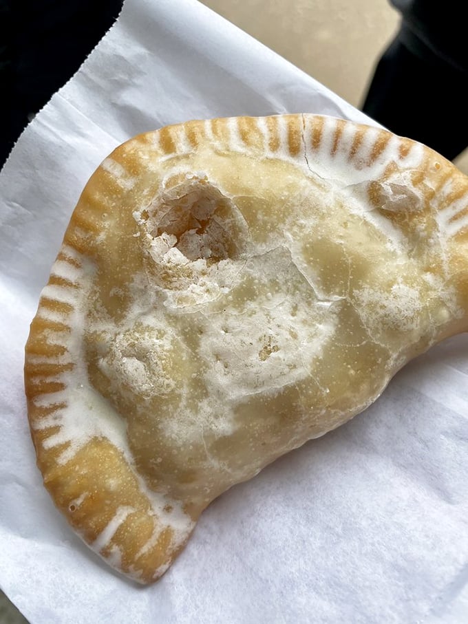 This isn't just a hand pie—it's portable happiness with a flaky crust. The Amish understood handheld desserts long before food trucks made them cool.