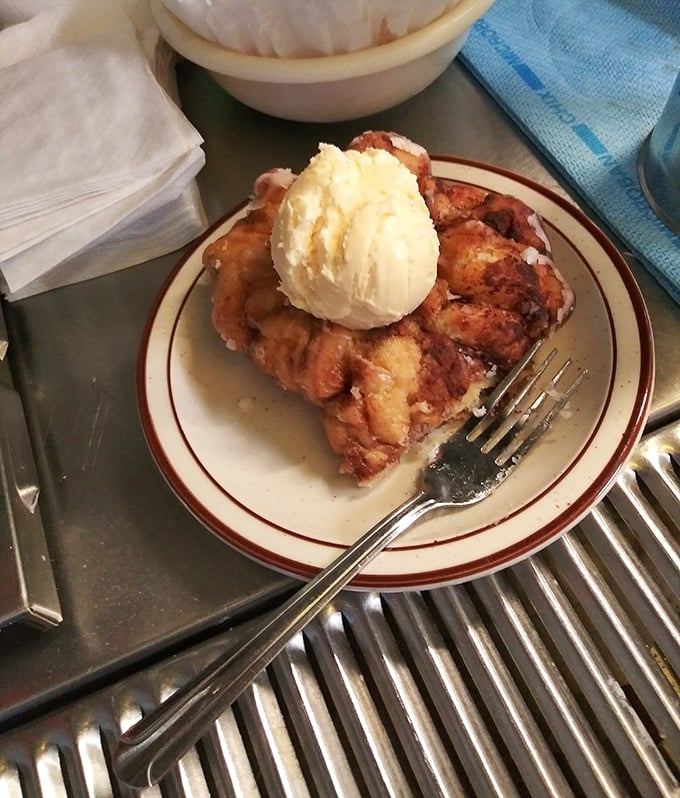 Dessert that demands respect. This homemade apple pie with ice cream isn't trying to impress food critics—it's busy making memories one bite at a time.
