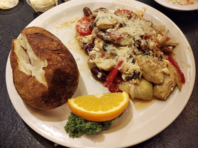 Artichoke chicken that proves vegetables and poultry can create beautiful music together on one spectacular plate.