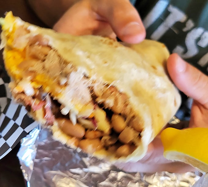 The BBQ burrito—where Knoxville meets Mexico in a cross-cultural handshake that will have your taste buds sending thank-you notes.