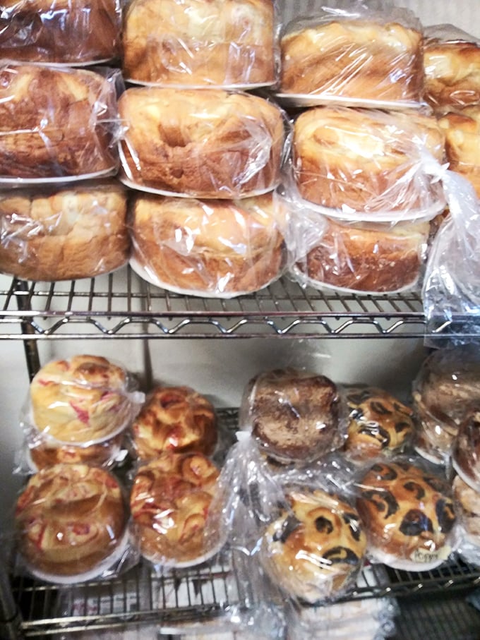These golden-brown babkas aren't just baked goods—they're edible hugs, wrapped in plastic but delivering comfort that no trendy dessert could match.