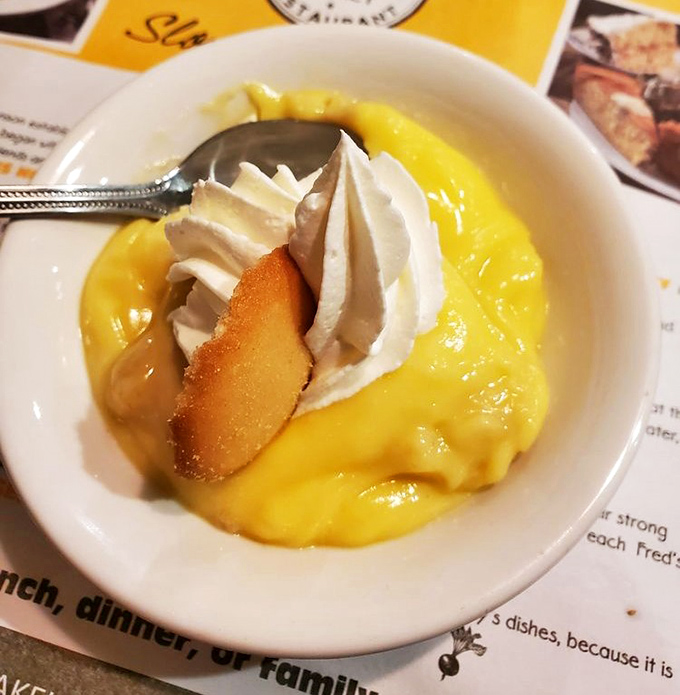 This banana pudding isn't just dessert—it's a time machine to childhood summers, complete with vanilla wafer and that perfect custard-to-banana ratio.