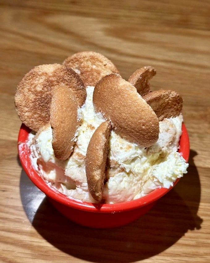 This banana pudding isn't just dessert—it's a sweet, creamy time machine to childhood summers, complete with those nostalgic vanilla wafers.