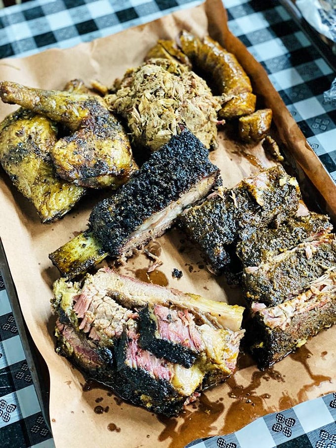 The barbecue sampler platter – for when making decisions is too difficult. Life's too short not to try everything at least once.