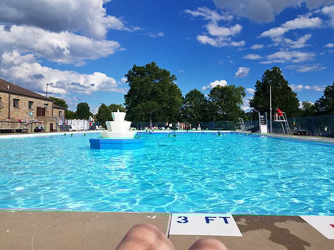 Summer in Beaver means diving into the community pool, where the water is as blue as the sky and memories are made one splash at a time.