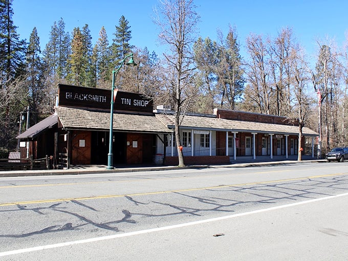 The Blacksmith & Tin Shop isn't a trendy themed bar—it's where Weaverville preserves the craftsmanship that built the American West.
