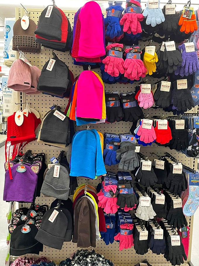 Winter essentials in a kaleidoscope of colors. These hats and gloves bring practical warmth with a playful punch that makes facing cold Tennessee mornings almost enjoyable.