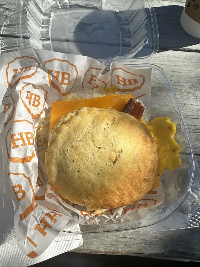 The humble breakfast sandwich reimagined—cheese melting into every nook and cranny of this handheld masterpiece.