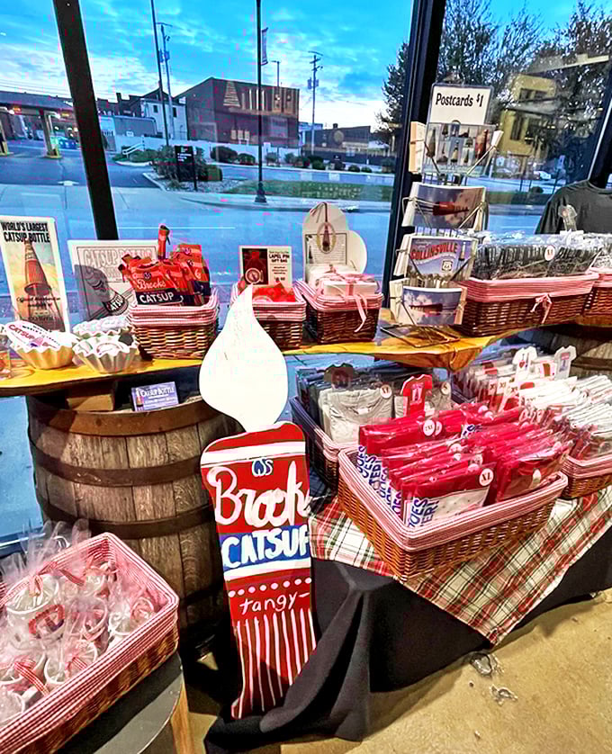 A treasure trove of catsup memorabilia awaits collectors. Nothing says "I've been to Illinois" quite like a miniature condiment bottle. 