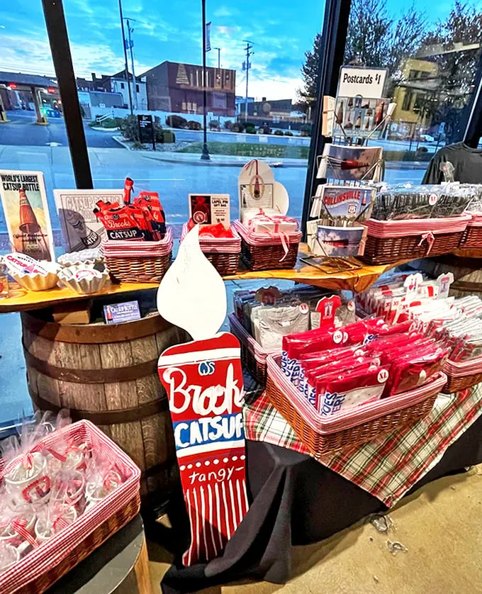 A treasure trove of catsup memorabilia awaits collectors. Nothing says "I've been to Illinois" quite like a miniature condiment bottle.