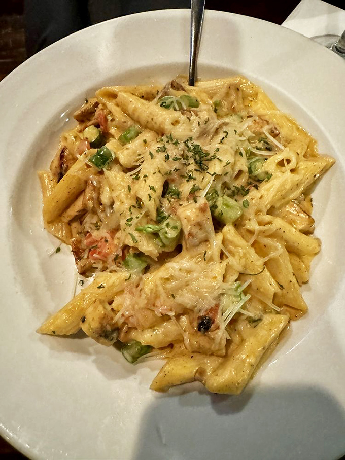 Cajun chicken pasta that brings just enough Louisiana spirit to make you consider saying "y'all" without a trace of irony.