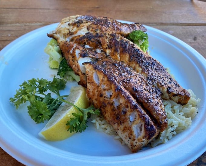 Cajun rockfish bringing the heat to Monterey Bay, like New Orleans decided to vacation in California.