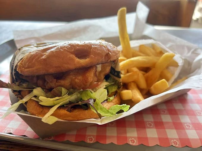A sandwich that demands to be photographed before eaten—though your patience will last approximately 2.3 seconds.