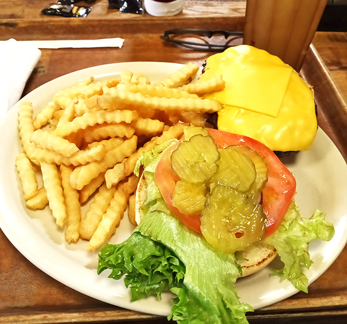 The cheeseburger and fries combo that reminds you why classics became classics in the first place—comfort food that requires no translation.