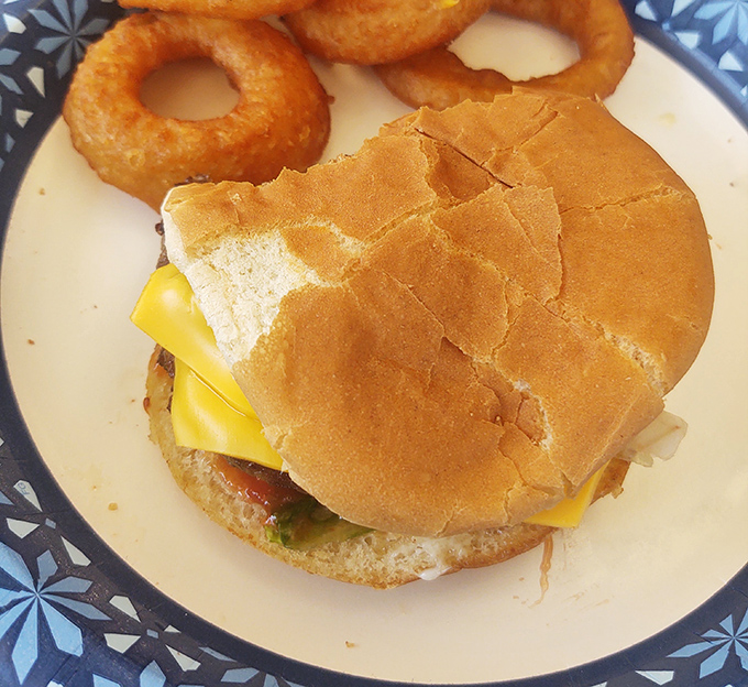 The humble cheeseburger gets the respect it deserves, with a toasted bun that's seen the business end of a proper grill.