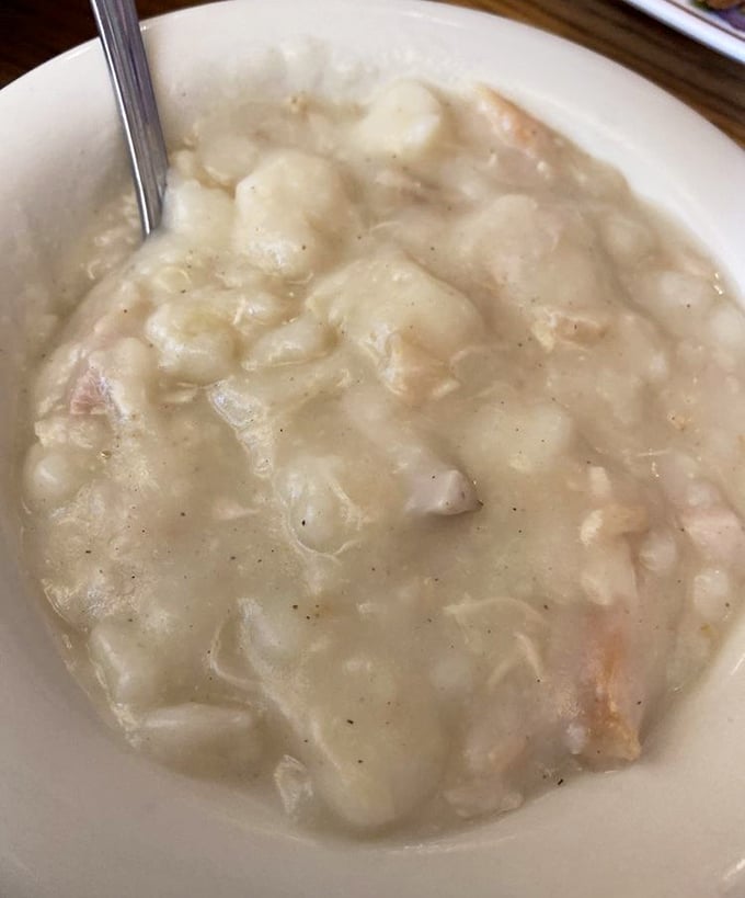Chicken and dumplings so comforting, it's like a warm hug from the grandmother you wish you had.