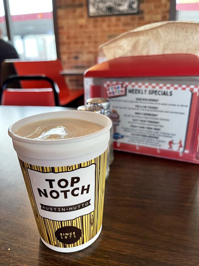 That's not just a milkshake—it's a time capsule in a cup, complete with vintage branding that reminds you some pleasures never need upgrading.