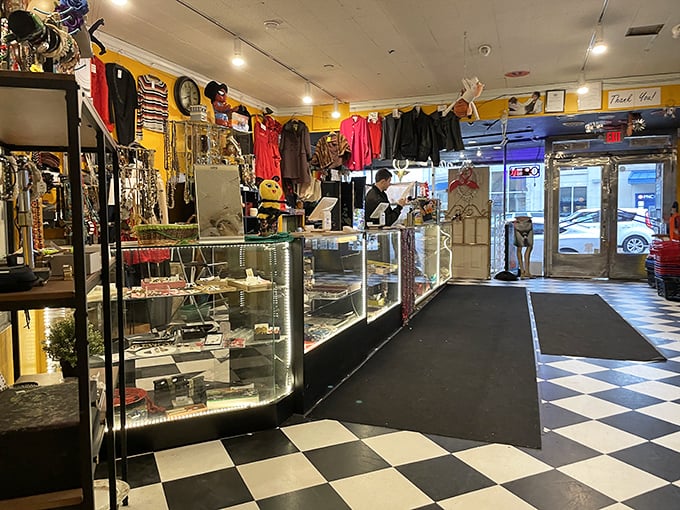 The checkout counter doubles as a community hub, where volunteers and shoppers exchange stories as valuable as the treasures changing hands.