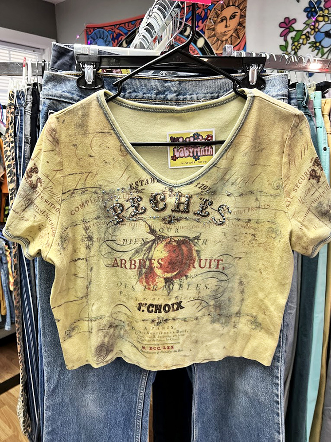 The perfect vintage tee—distressed in all the right places—paired with jeans that have seen more history than your high school textbook.