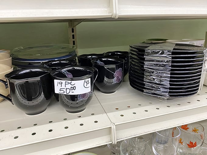 A 19-piece dish set for $5? That's not just a bargain – it's practically grand larceny with a receipt to prove it.