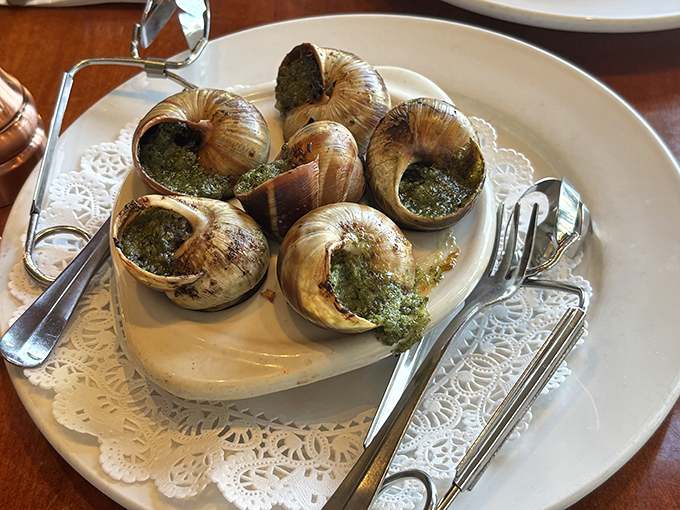 Escargot that could convert even the most skeptical eater—these little flavor bombs swimming in herb-butter are France's greatest ambassador.