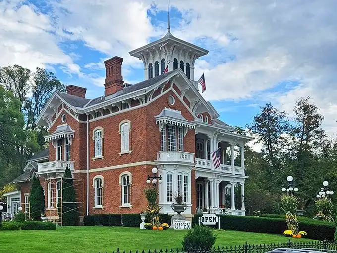This ornate Victorian mansion isn't showing off – it's just reminding you what people built before they discovered minimalism and IKEA.