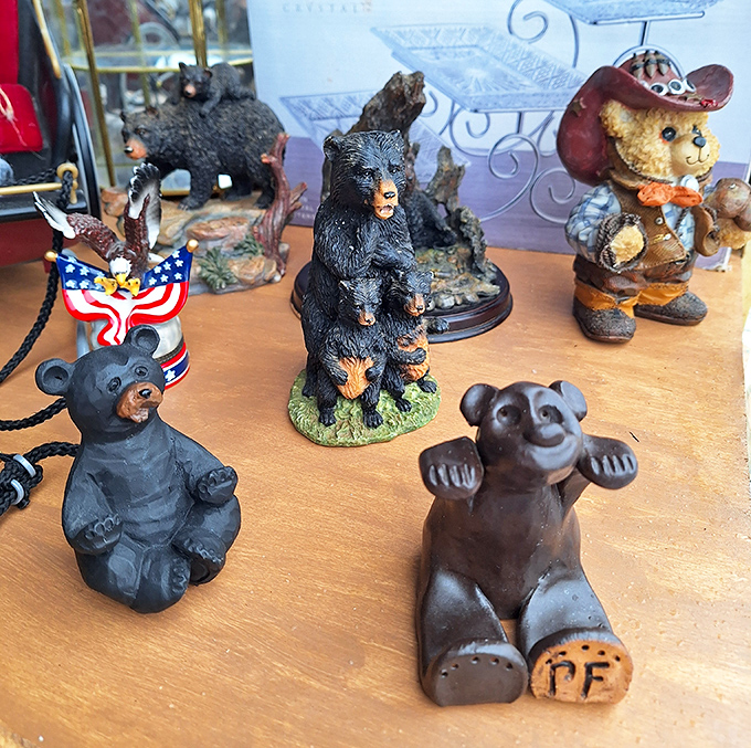 Bear necessities and then some! These woodland creatures have found their forever home—or at least until someone with cabin decor needs them.