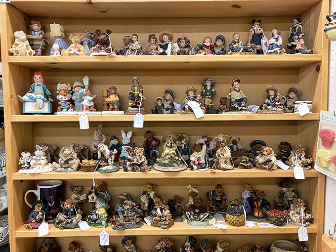 Ceramic figurines that watched over someone's mantle for decades, now auditioning for a starring role in your curio cabinet.