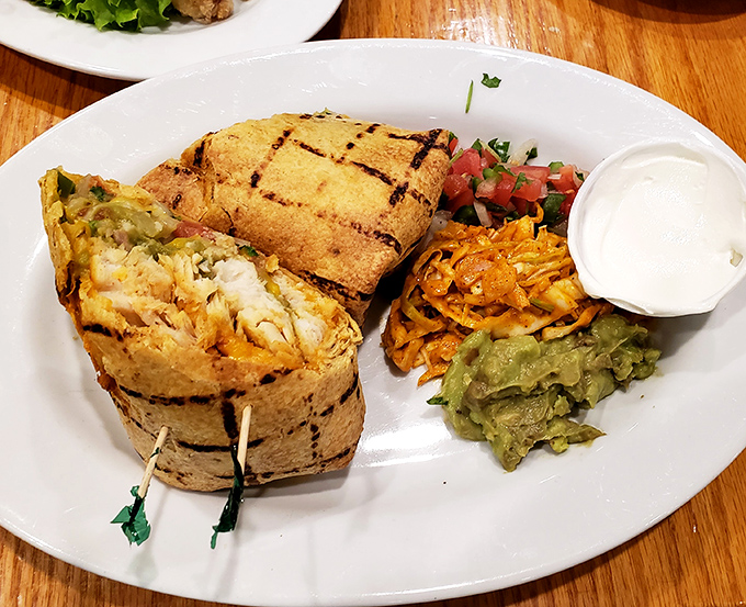 Not your average fish tacos—grilled tortillas cradle perfectly cooked fish with fresh toppings. The kind of dish that makes you wonder why you'd eat anything else.