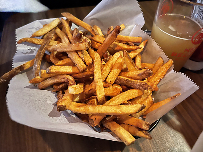 Golden, crispy, and perfectly salted—these hand-cut fries are the supporting actors that deserve their own Oscar in the cheesesteak drama.