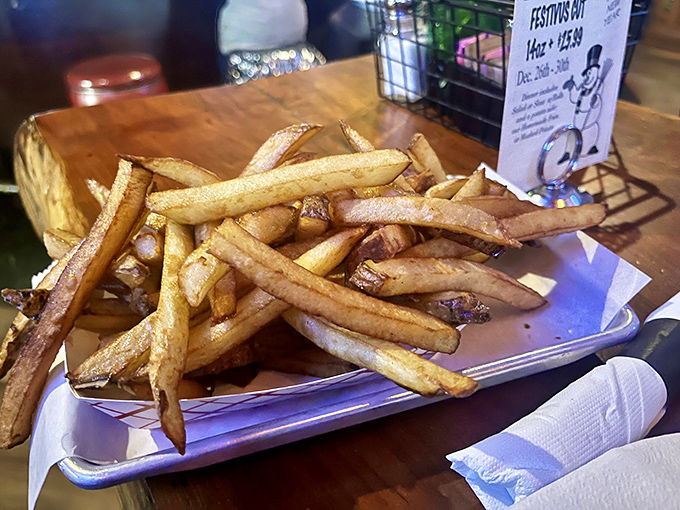 French fries so perfectly golden they deserve their own Instagram account. Simple, crispy, and utterly irresistible—the potato at its finest.