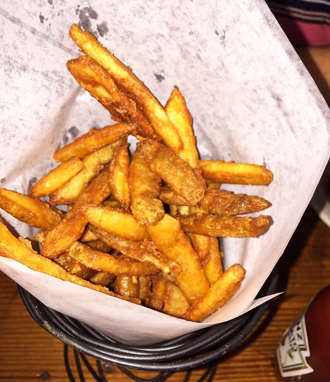 Golden, crispy, and perfectly seasoned—these fries aren't just a side dish; they're the supporting actor that steals the show.