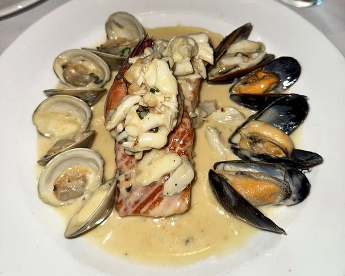 The seafood platter that answers the eternal question: "What if the ocean's best offerings decided to throw a party on a plate?"