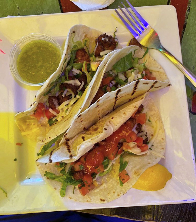 Fish tacos that make you forget you're in Missouri. Fresh, vibrant, and ready for their close-up—no filter needed. 