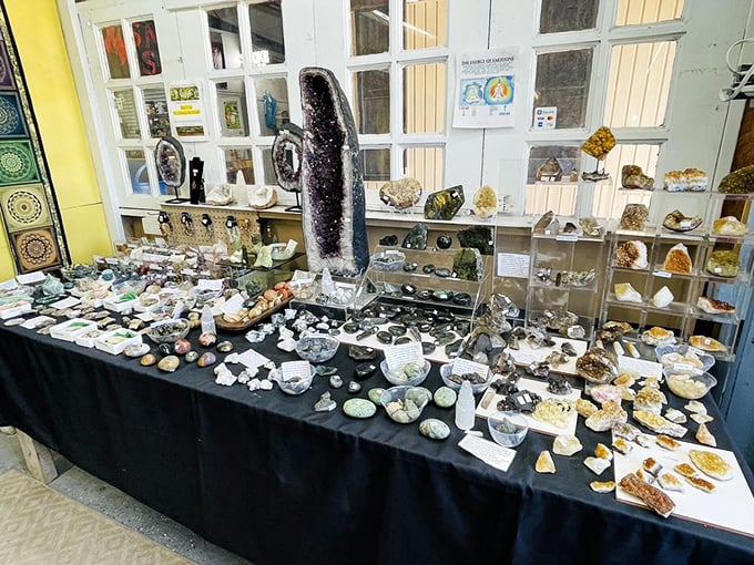 Nature's jewelry box spilled open. These geological treasures transform from underground obscurity to tabletop conversation pieces.
