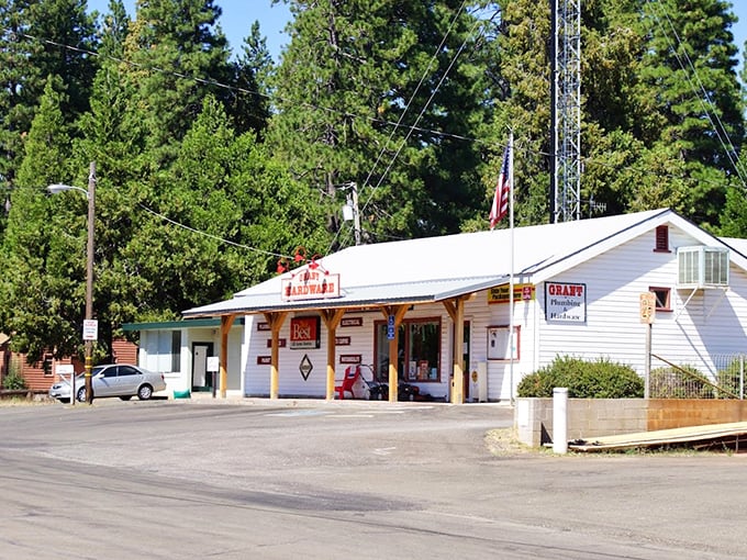 Grant Plumbing & Hardware—where you'll find everything from pipe fittings to local gossip. The kind of place where "just browsing" turns into an hour-long conversation.