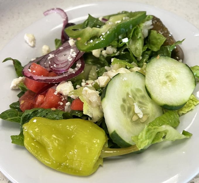 A Greek salad that brings Mediterranean sunshine to Florida—proof that sometimes the healthiest option isn't a compromise.