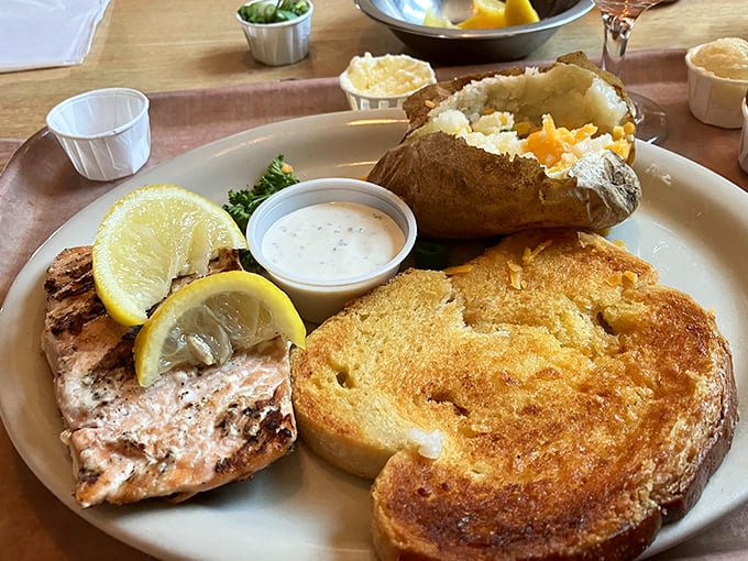 Not a beef person? The halibut steak proves Steak Corral isn't a one-trick pony. That golden cheese toast is making a strong supporting actor bid.