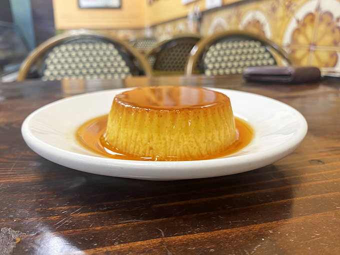 This flan doesn't just wobble, it performs a silky caramel ballet that would make professional dancers jealous.