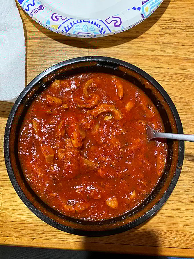 Homemade tripe stew that would make any Italian nonna proud. This isn't for culinary tourists—it's the real deal for those who appreciate authentic Italian cooking.