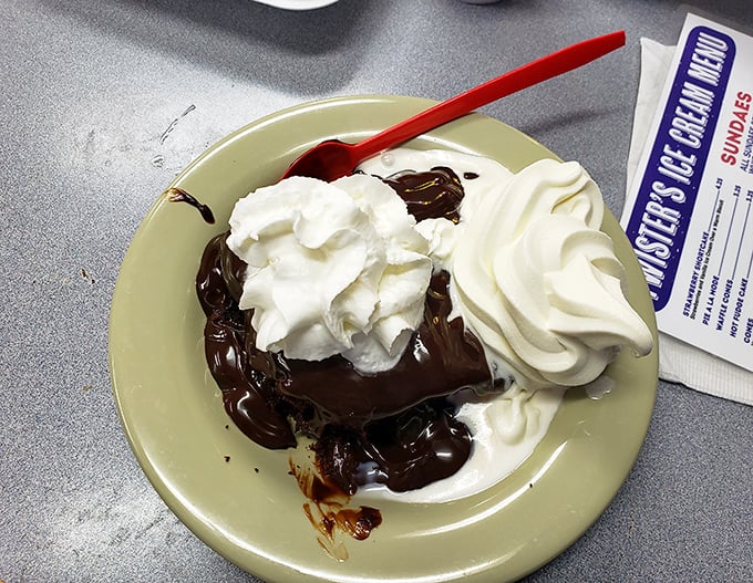 Hot fudge cake that makes you question all your life choices—specifically, why haven't you been eating this every day of your life?