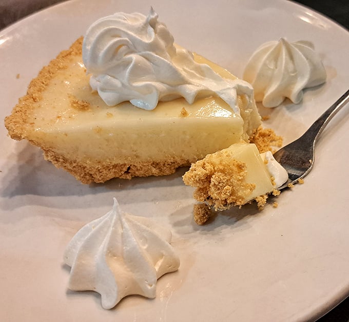 The legendary key lime pie – tart enough to wake your taste buds, sweet enough to keep them dancing.