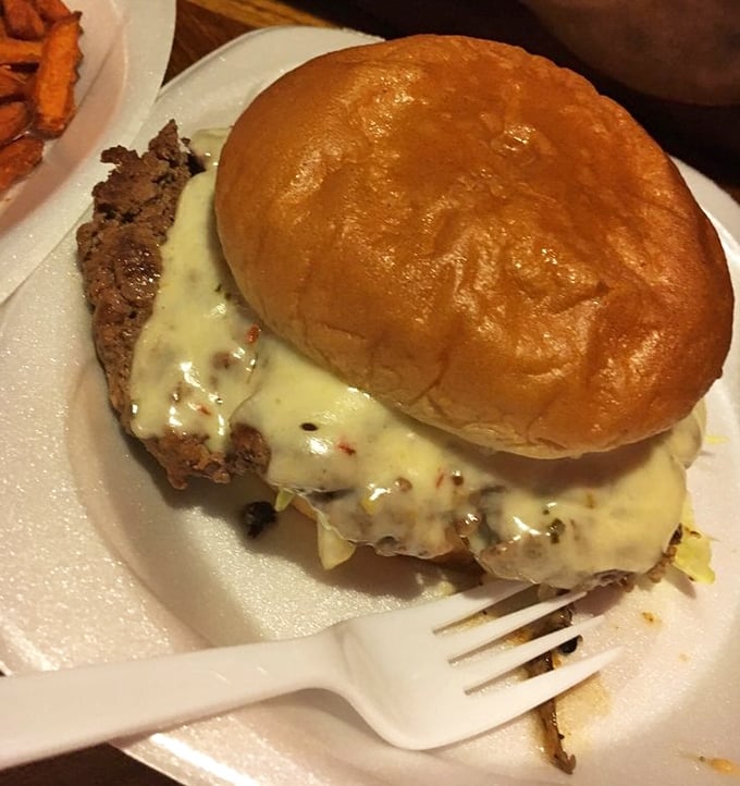 The lamb burger that launched a thousand return visits. That golden bun, that melty cheese – it's the burger equivalent of a standing ovation.