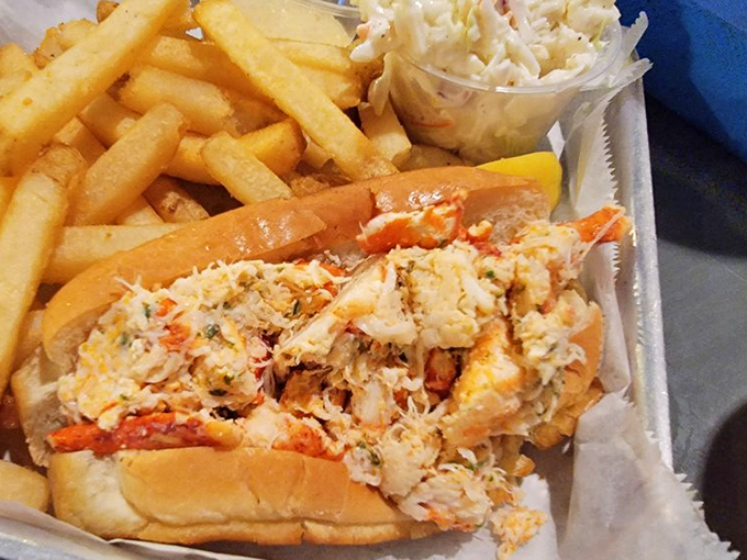 This lobster roll isn't just a sandwich – it's summer vacation on a bun, no passport required.