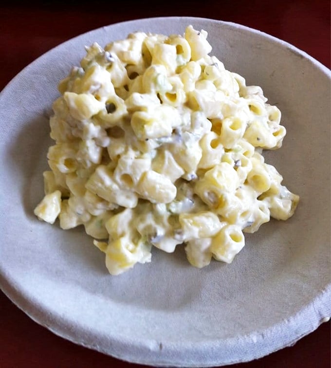 Macaroni salad that looks like Grandma made it – because sometimes simple is simply perfect.