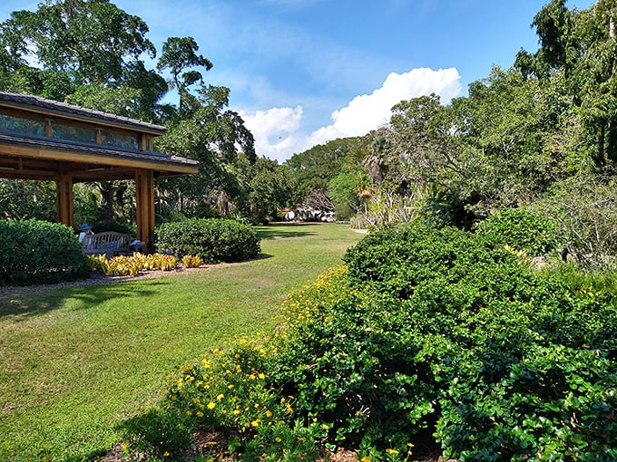 Marie Selby Botanical Gardens offers manicured lawns and vibrant blooms – where plants are displayed with the care usually reserved for Renaissance masterpieces.