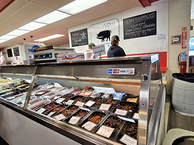 Conrad's Deli meat counter offers a carnivore's dream selection that would make Ron Swanson weep with joy.