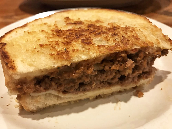 The meatloaf sandwich—where yesterday's dinner becomes today's masterpiece, proving that some things really do get better with time.