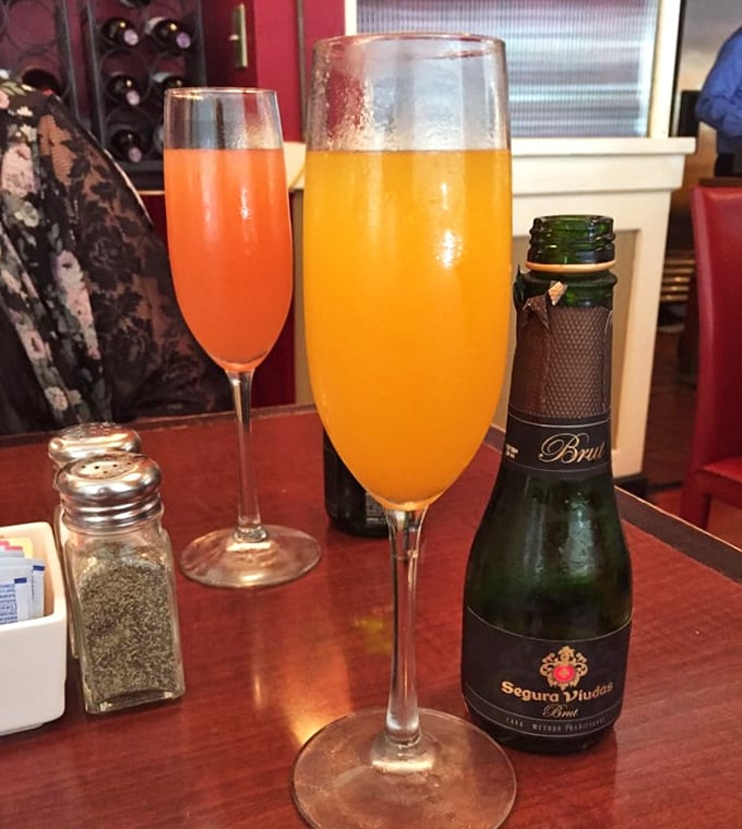 Weekend brunch reaches its full potential with these mimosas – sunshine in a glass with bubbles for good measure.
