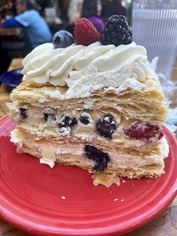 Layer upon layer of buttery pastry heaven. This Napoleon dessert doesn't just end your meal—it provides the grand finale your taste buds deserve.